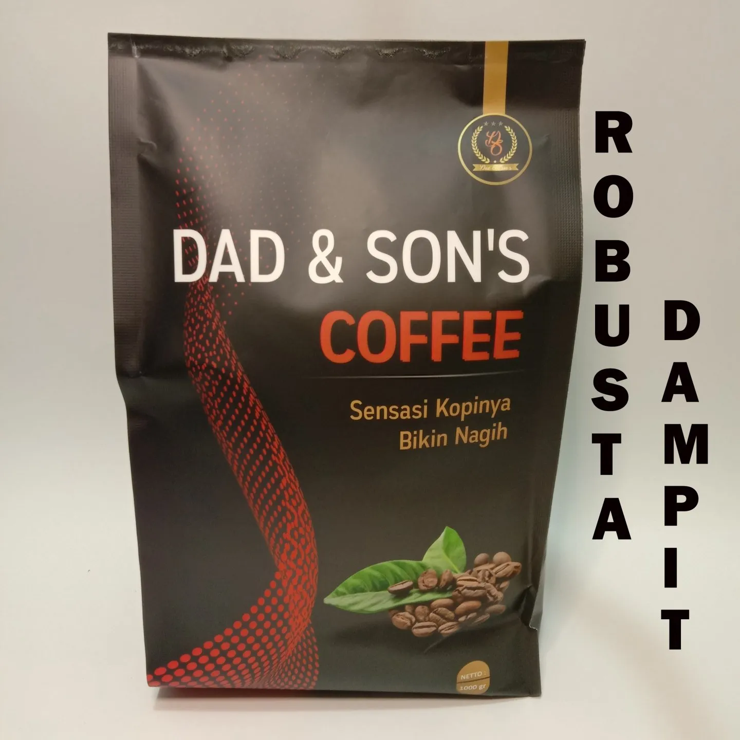 Dampit Roast Bean 1 kg | Roast Bean Robusta per 1kg | Royalle Coffe